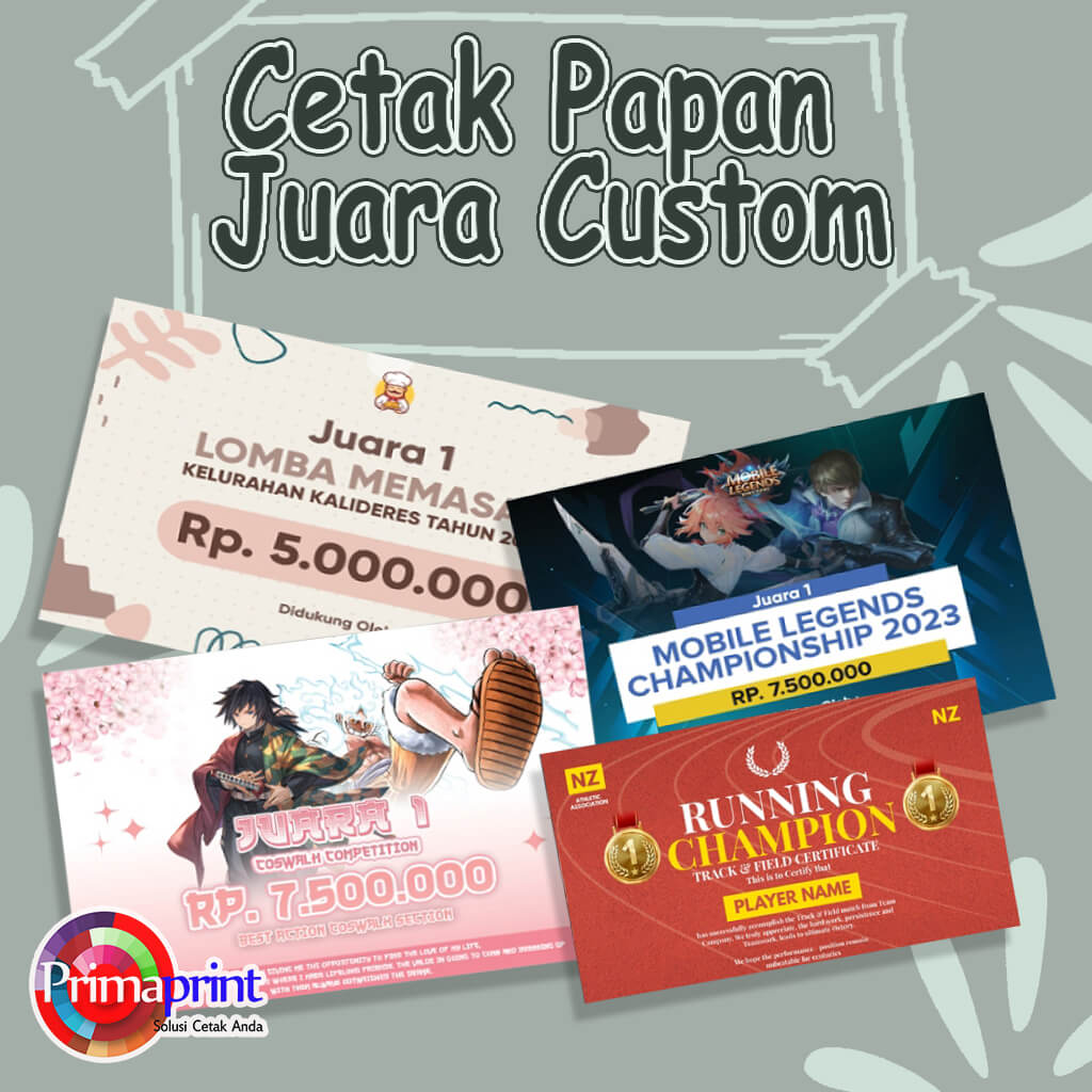 CETAK PAPAN HADIAH SIMBOLIS CUSTOM DESIGN - Prima Mandiri Digital Printing