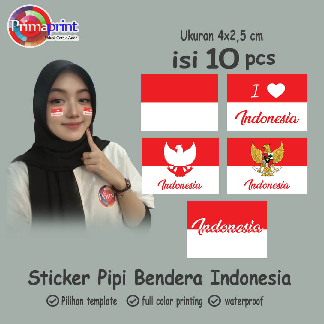 STICKER PIPI BENDERA INDONESIA EDISI 17 AGUSTUS - Prima Mandiri Digital ...